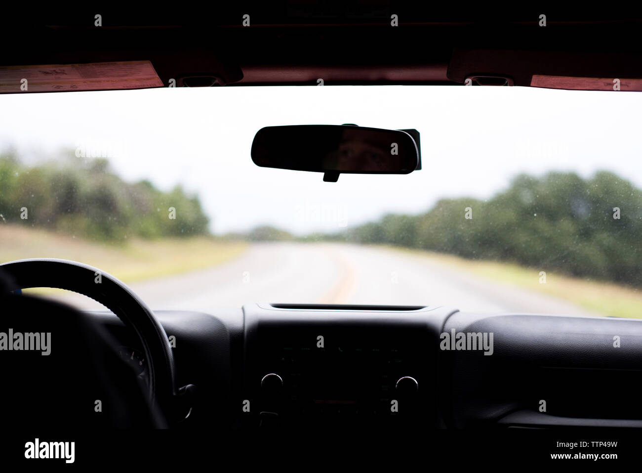 Windshield road view hi-res stock photography and images - Alamy
