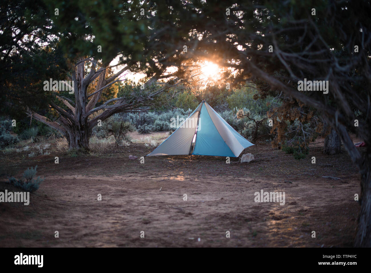 Sunset on tent hi-res stock photography and images - Alamy