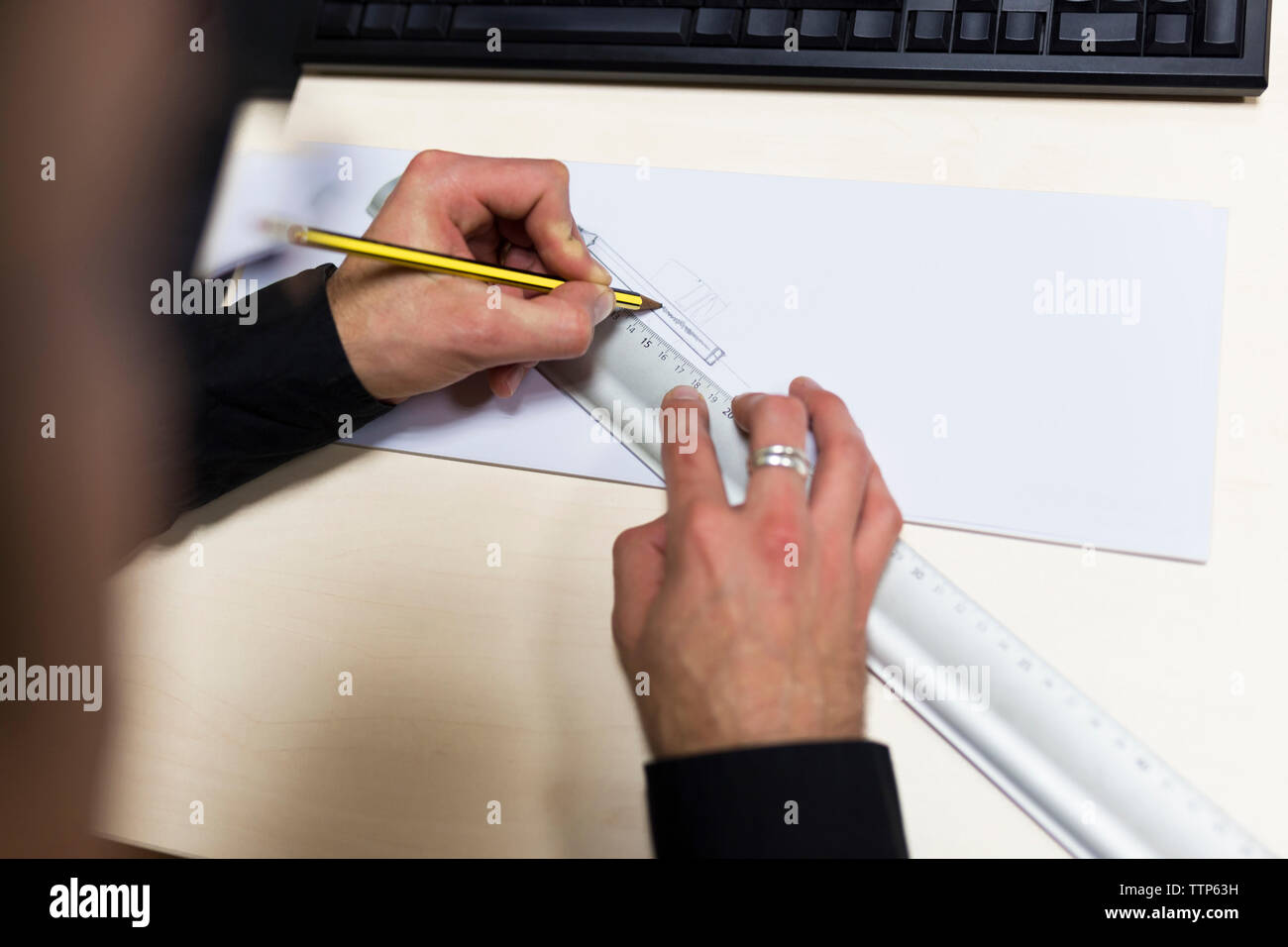 Old engineering drawing hi-res stock photography and images - Alamy
