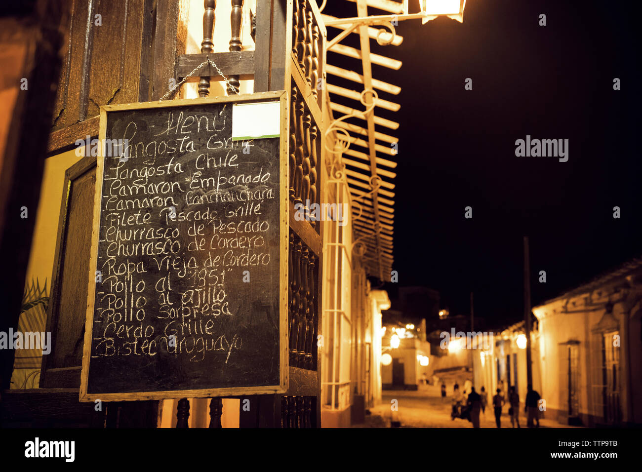 Text on blackboard at sidewalk cafe Stock Photo - Alamy