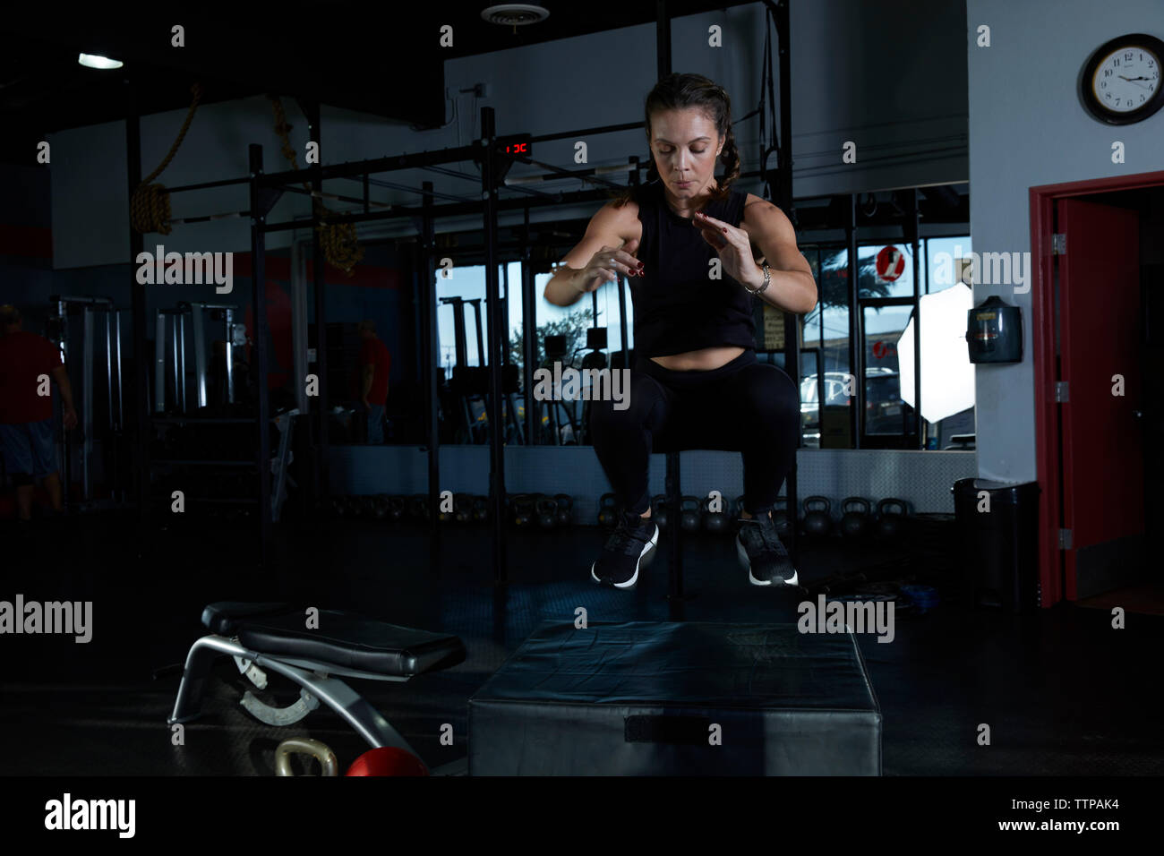 Jumping physical activity hi-res stock photography and images - Alamy