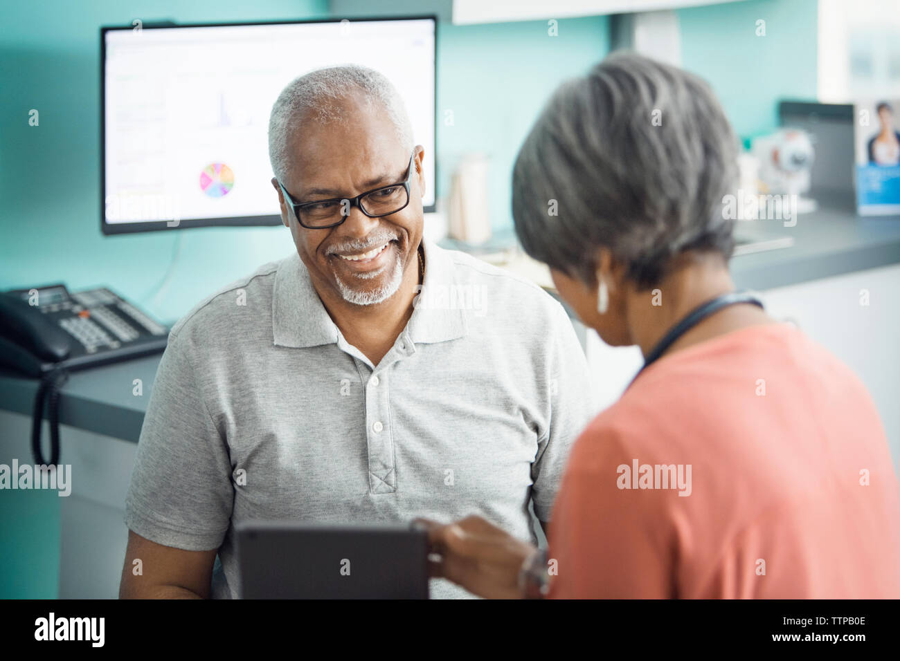 African american patient happy male hi-res stock photography and images ...