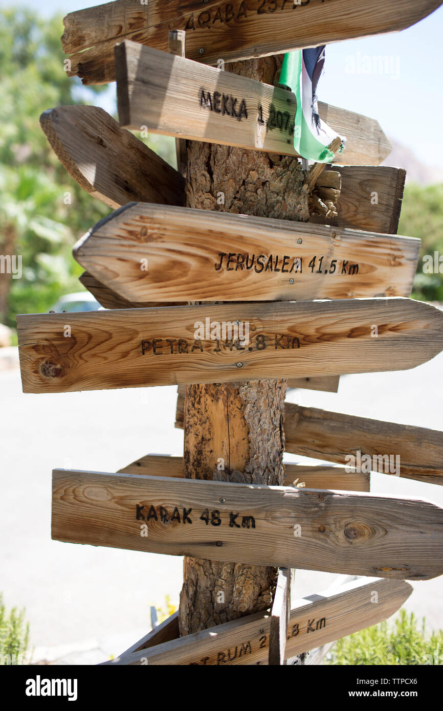 Wooden Directional Sign