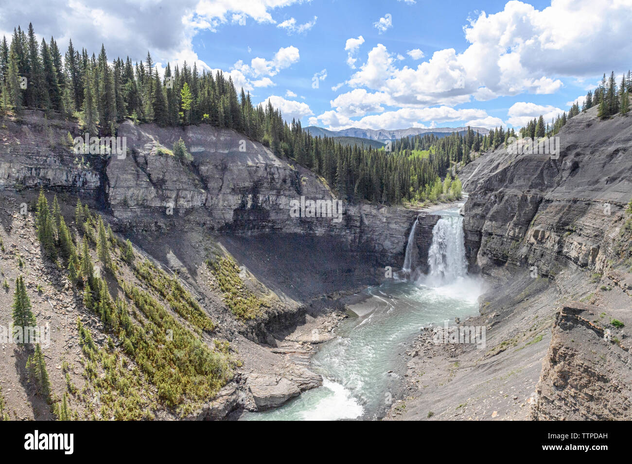 Ram Falls, Alberta Canada Stock Photo - Alamy