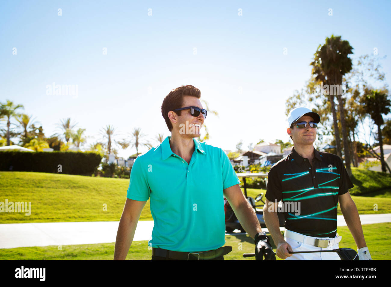 Happy golfers hi-res stock photography and images - Alamy