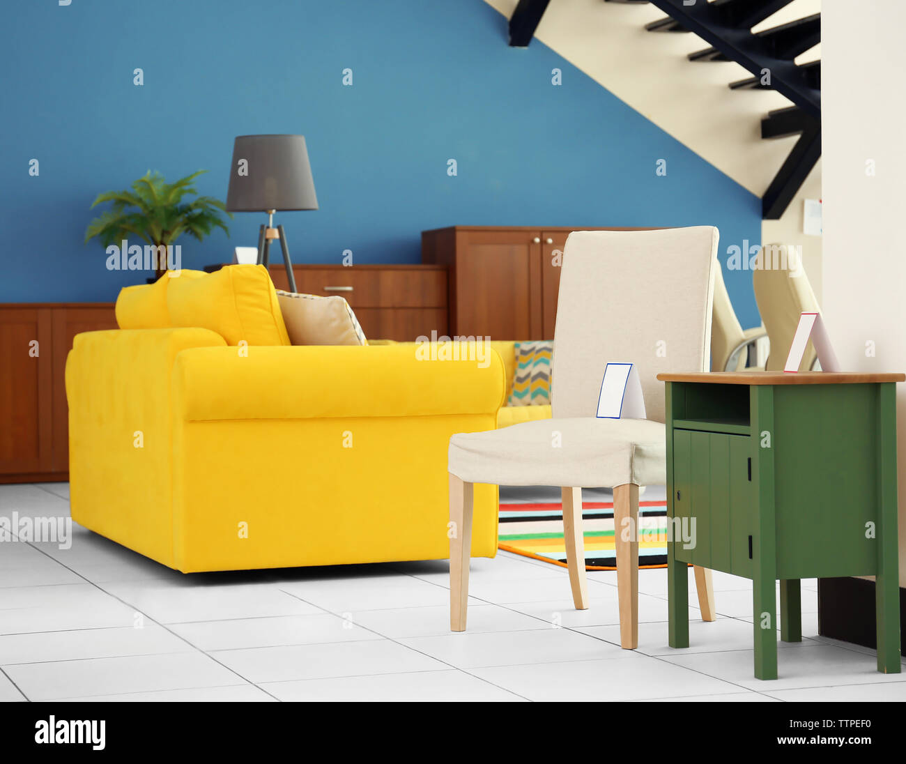 Interior of furniture store Stock Photo - Alamy