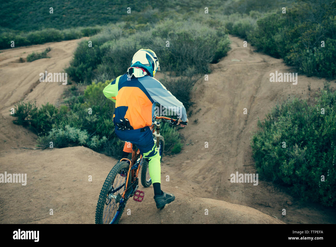 Biker male rear view hi-res stock photography and images - Alamy