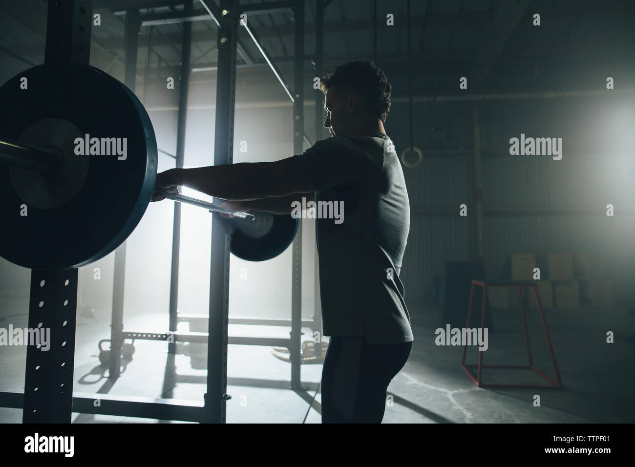 Side view muscular athlete hi-res stock photography and images - Alamy