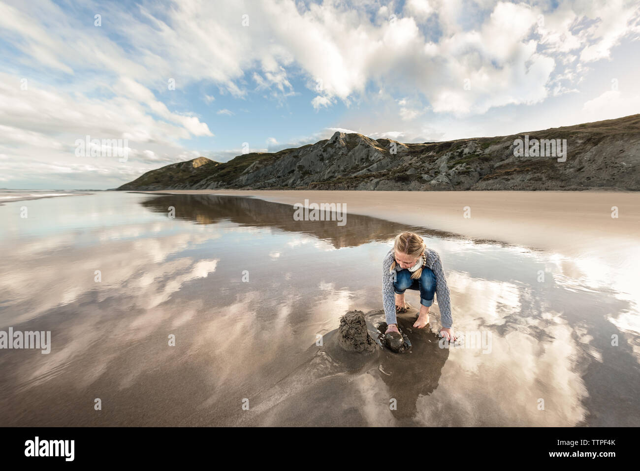 Girl Sandcastle High Resolution Stock Photography and Images - Alamy