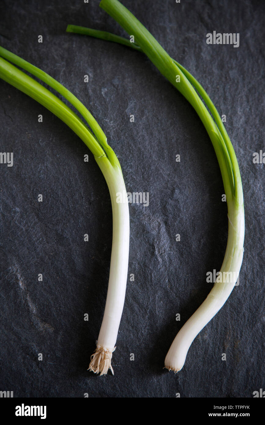 Raw scallions hi-res stock photography and images - Alamy