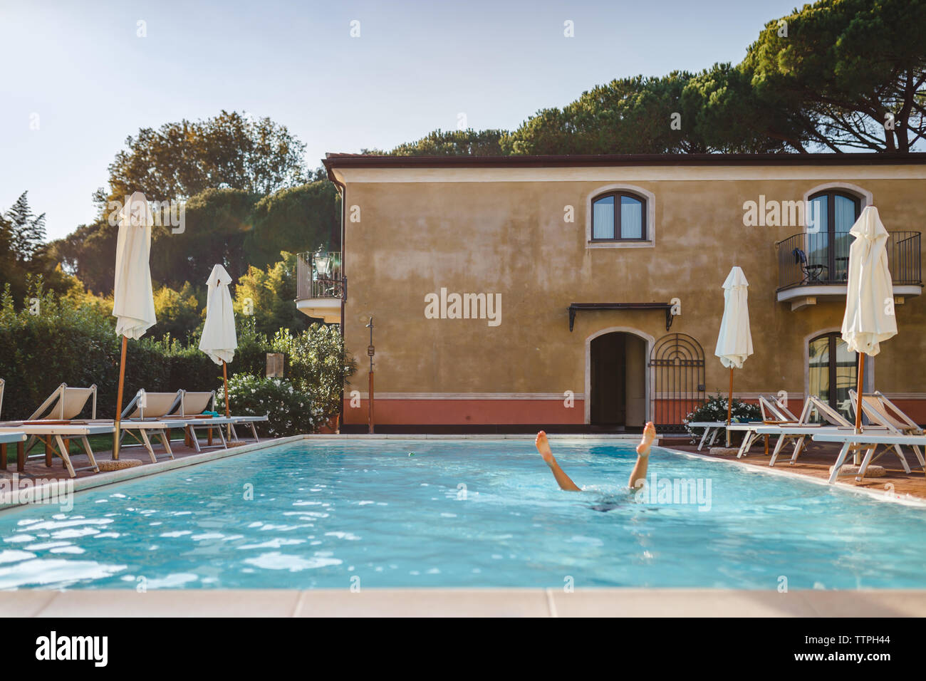 Underwater handstand hi-res stock photography and images - Alamy