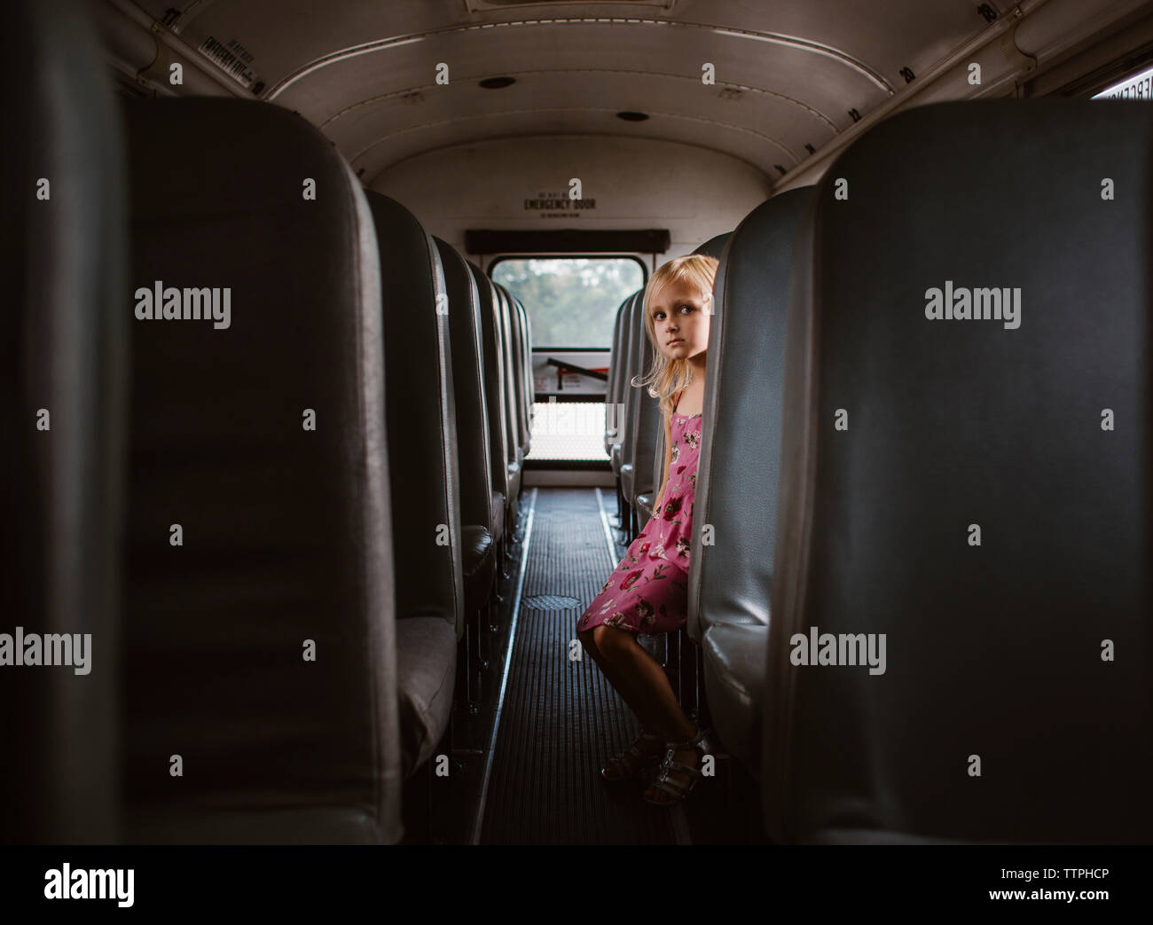 Bus female sitting vehicle hi-res stock photography and images - Alamy