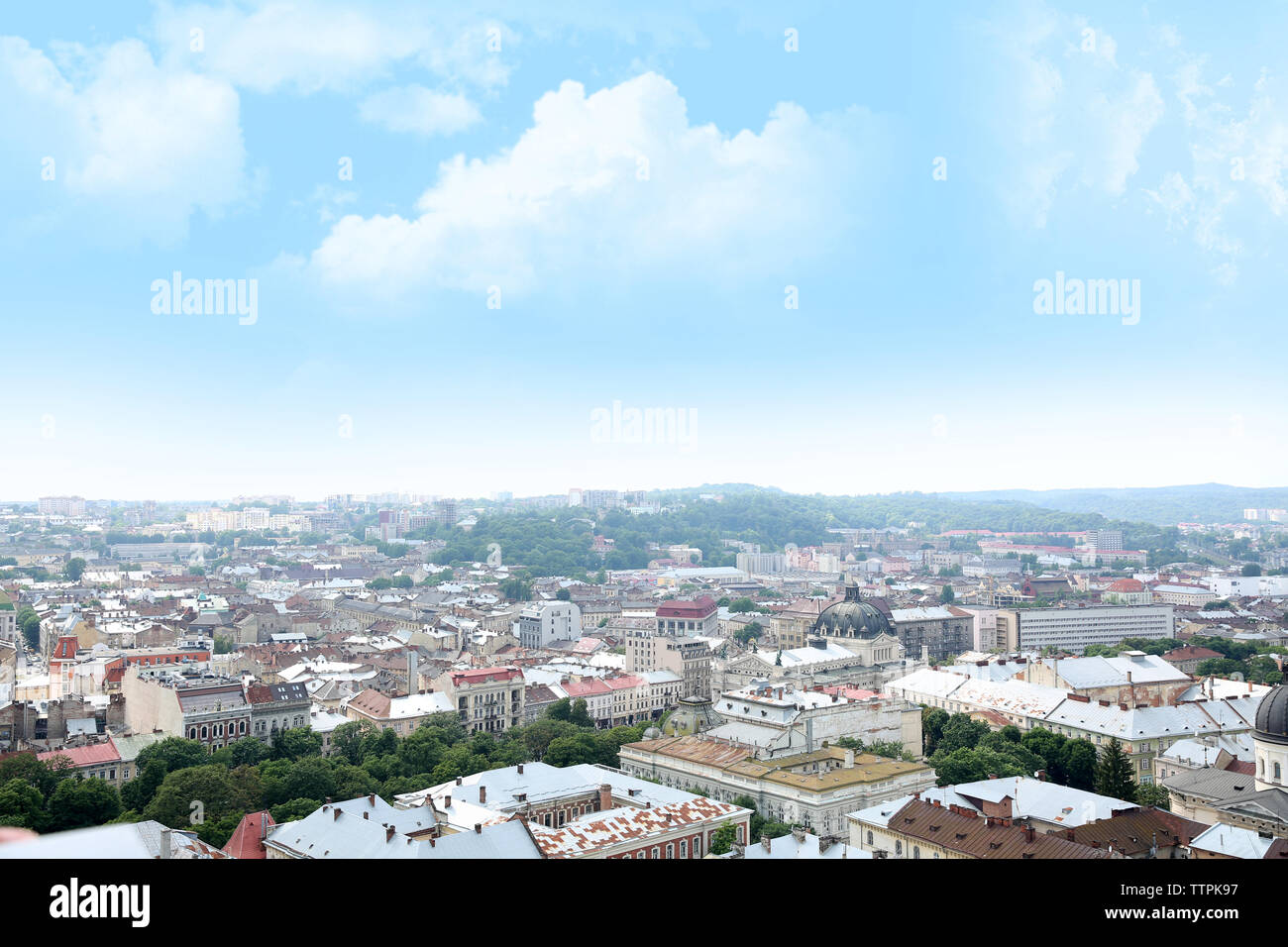Big city landscape Stock Photo - Alamy