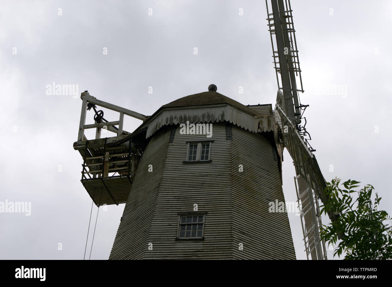 White Windmill Shipley West Sussex Stock Photo - Alamy