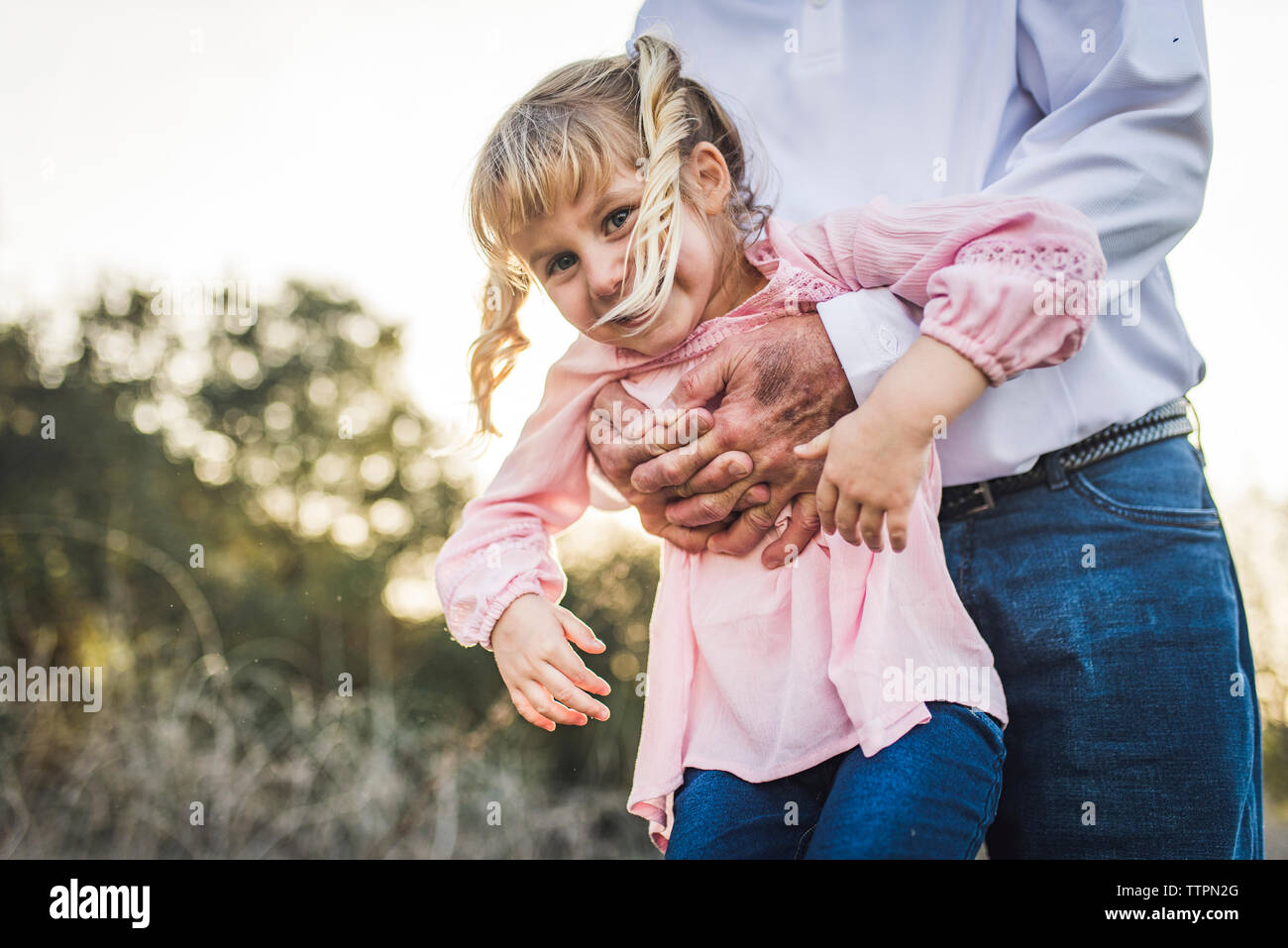 Two generations of people hi-res stock photography and images - Alamy