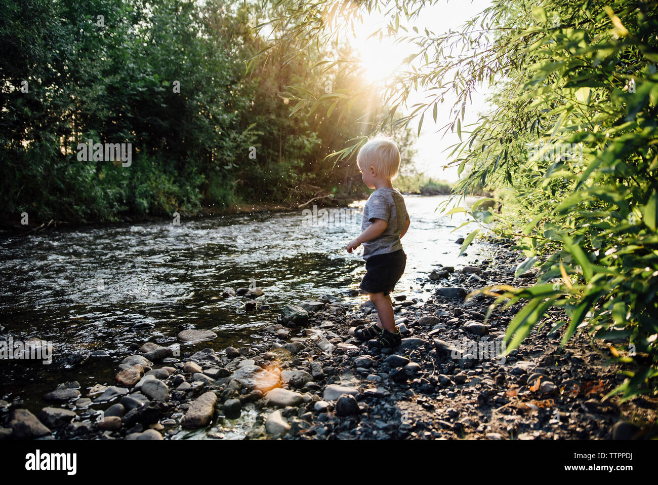 Throwing pebbles hi-res stock photography and images - Alamy