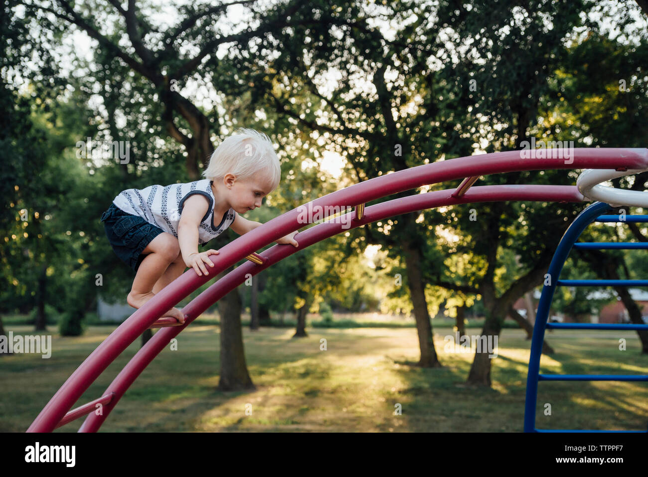 Park monkey bars hi-res stock photography and images - Alamy