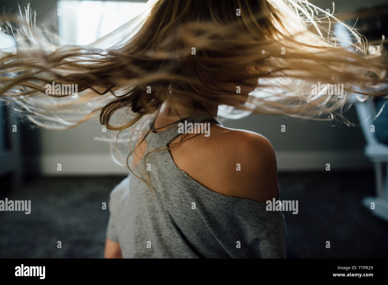 Girl shaking her head hi-res stock photography and images - Alamy