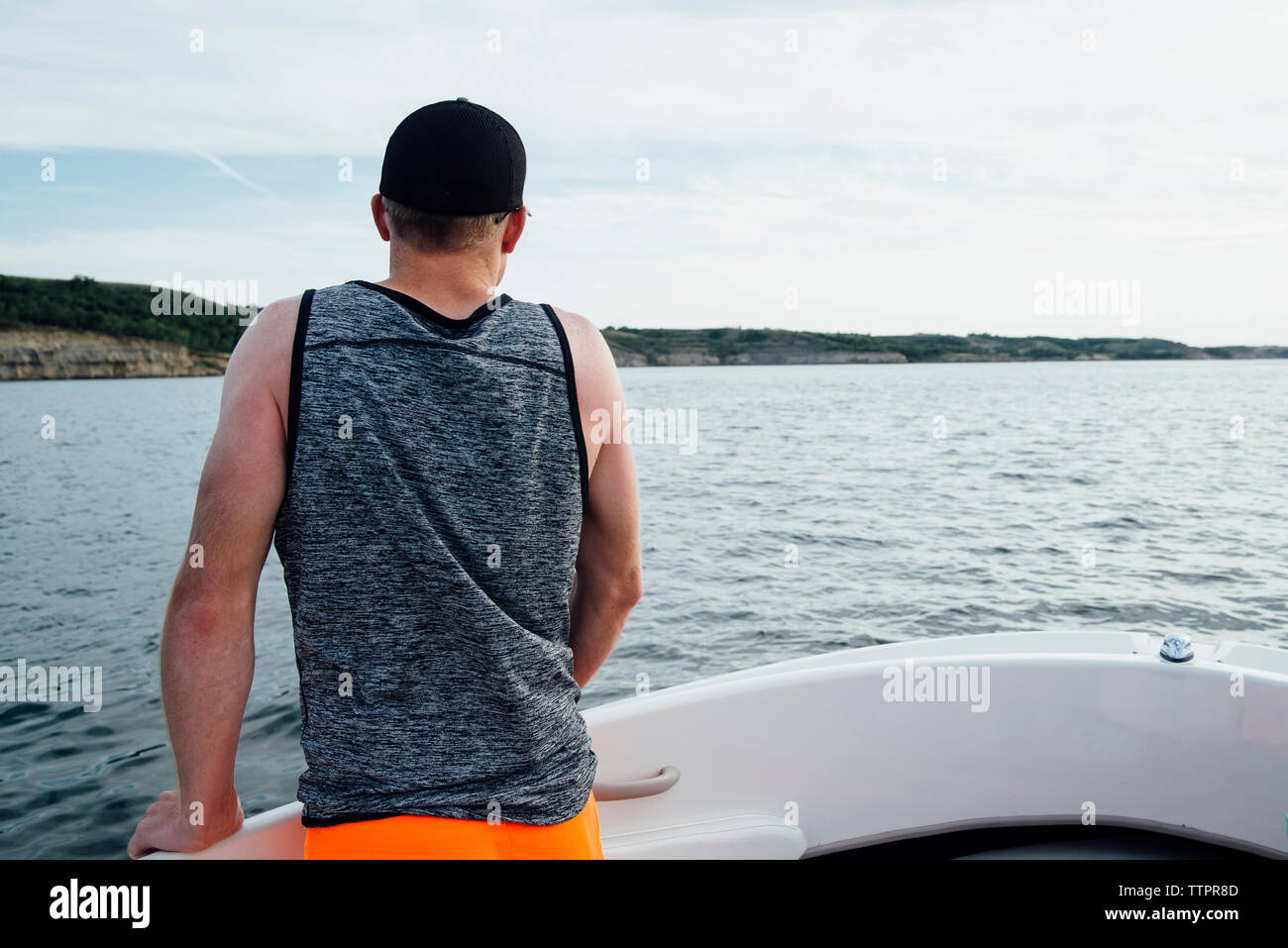 Rear view boat hi-res stock photography and images - Alamy