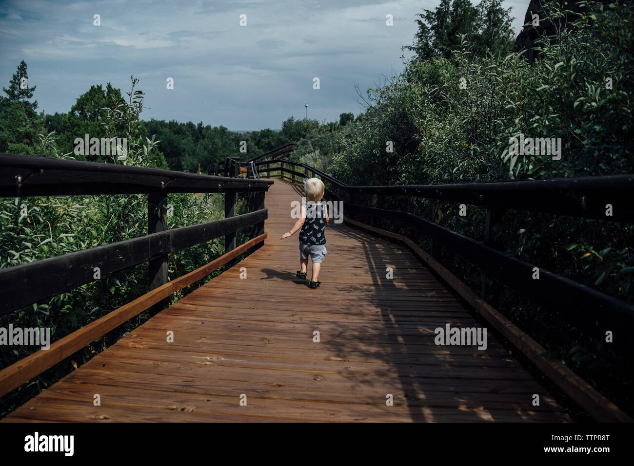Boy walking rear view shadow hi-res stock photography and images - Alamy