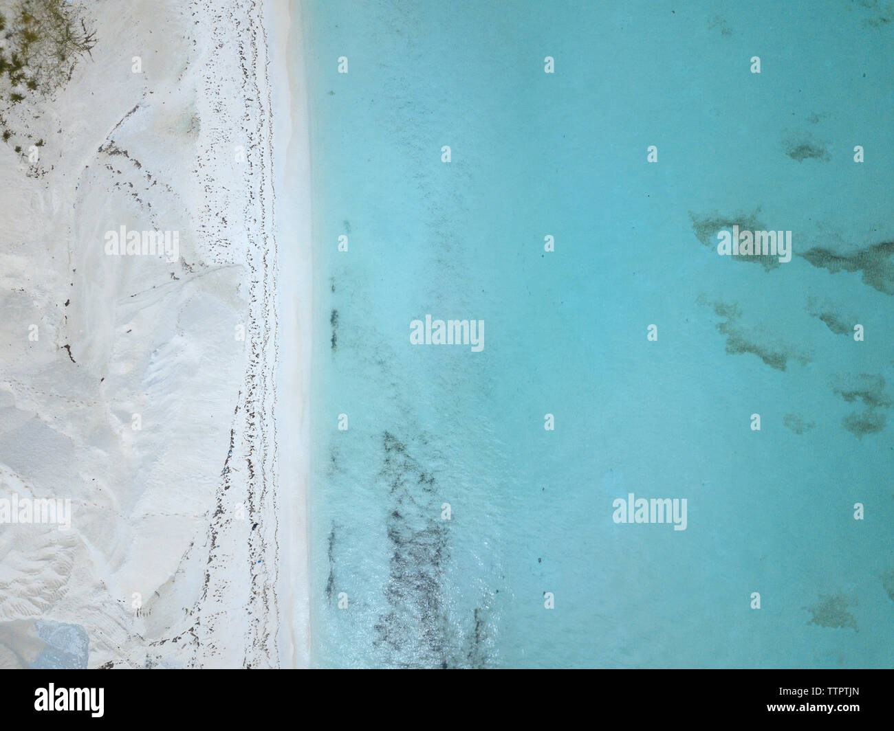 Aerial view of Maldives beach Stock Photo - Alamy