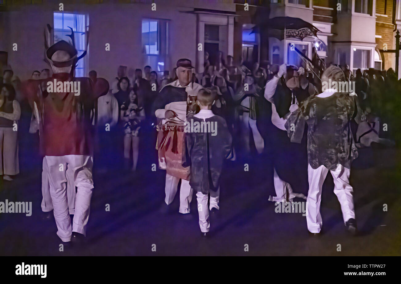 The lights go out and the music of a single violin rings out as a weird ...