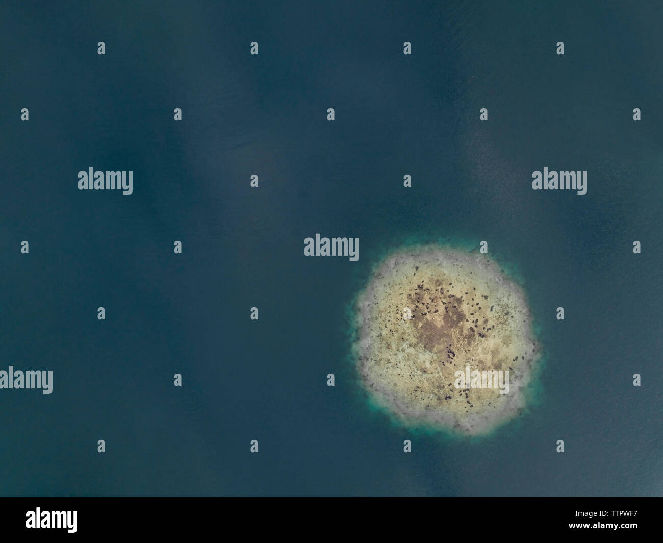 Aerial view of island Stock Photo - Alamy