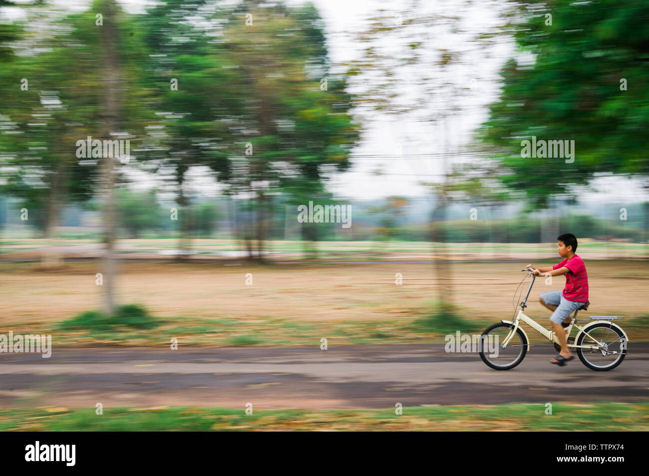 Bicycle boy park hi-res stock photography and images - Alamy
