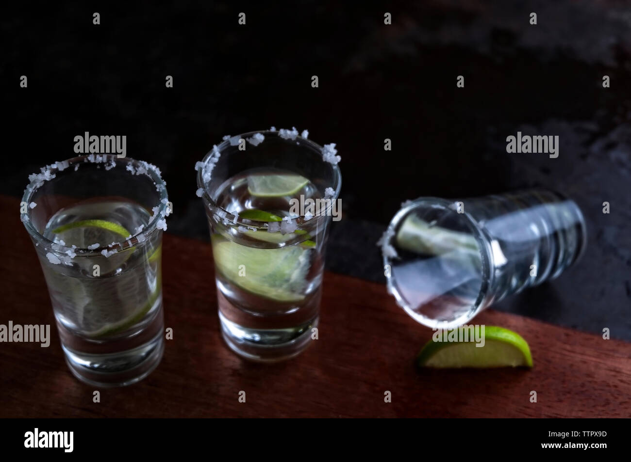 Shot tequila table hi-res stock photography and images - Alamy