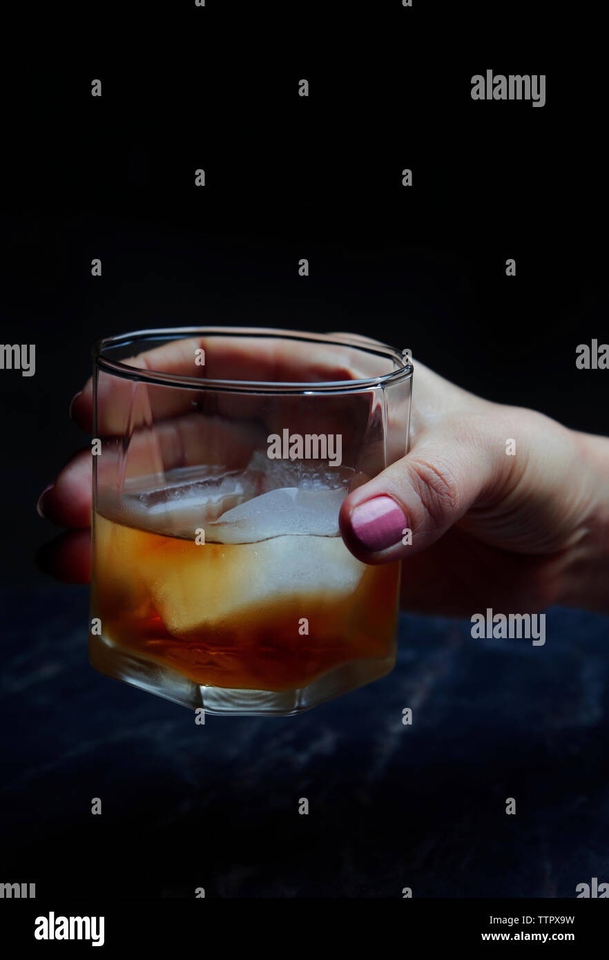 Woman whisky hi-res stock photography and images - Alamy
