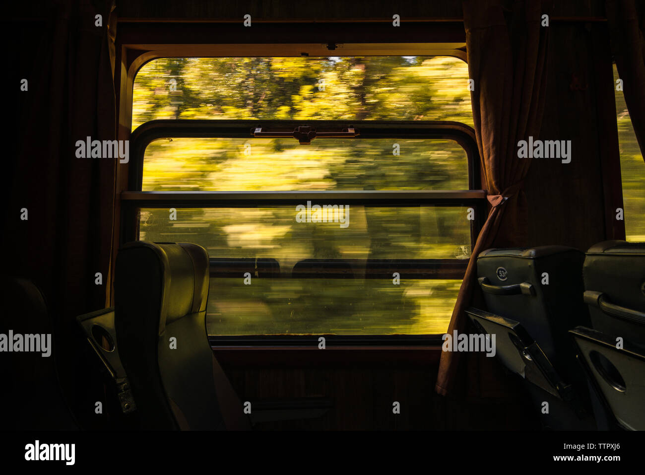 Train window blur hi-res stock photography and images - Alamy