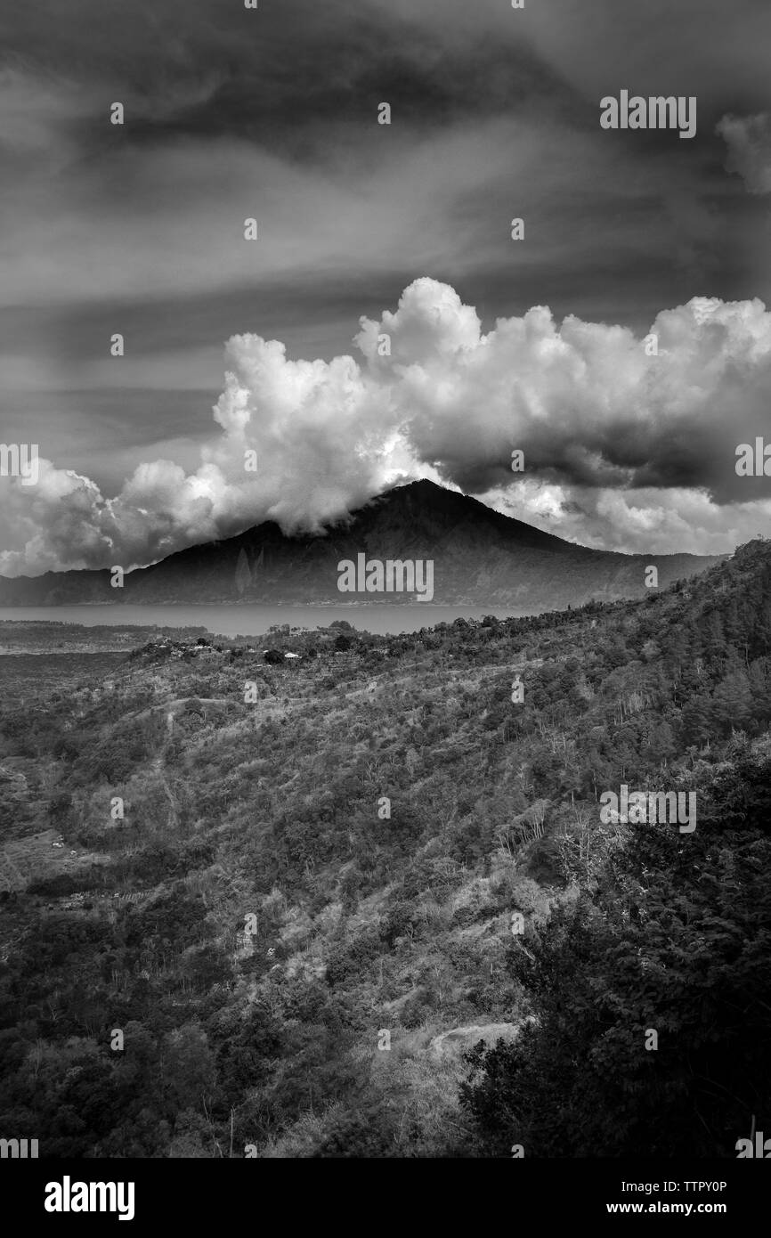 A peak on the horizon, Bali Stock Photo - Alamy