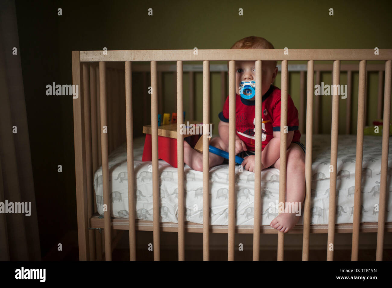 Boy with pacifier hi-res stock photography and images - Alamy
