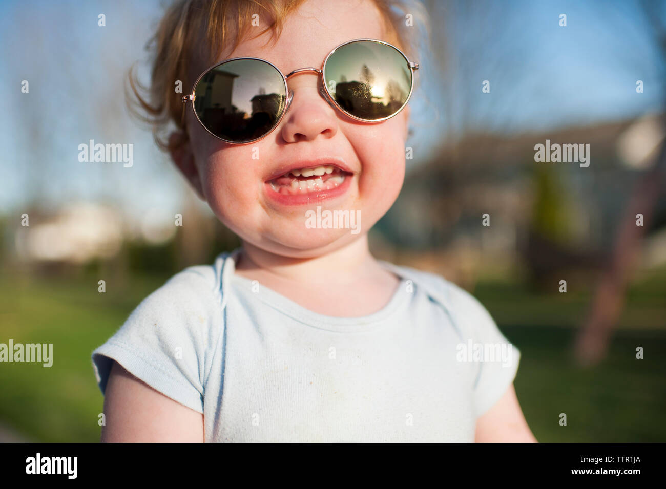 Stylish Baby Boy With Sun Glasses