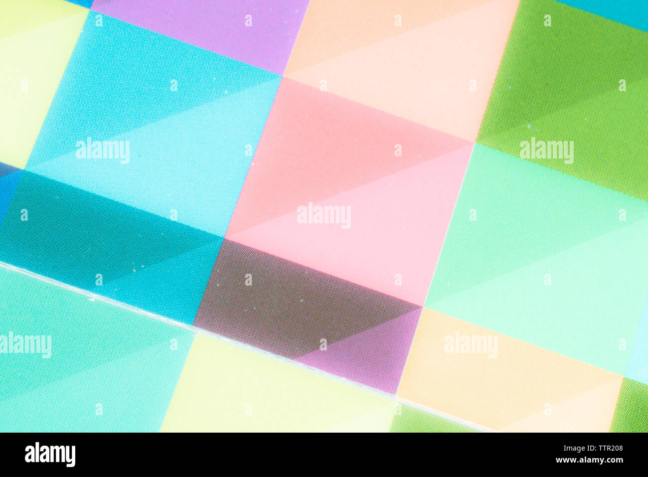 Colorful checkered abstract background, variable sizes backdrop Stock ...