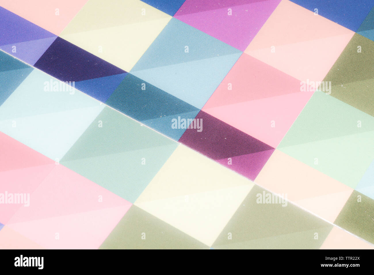 Colorful checkered abstract background, variable sizes backdrop Stock ...