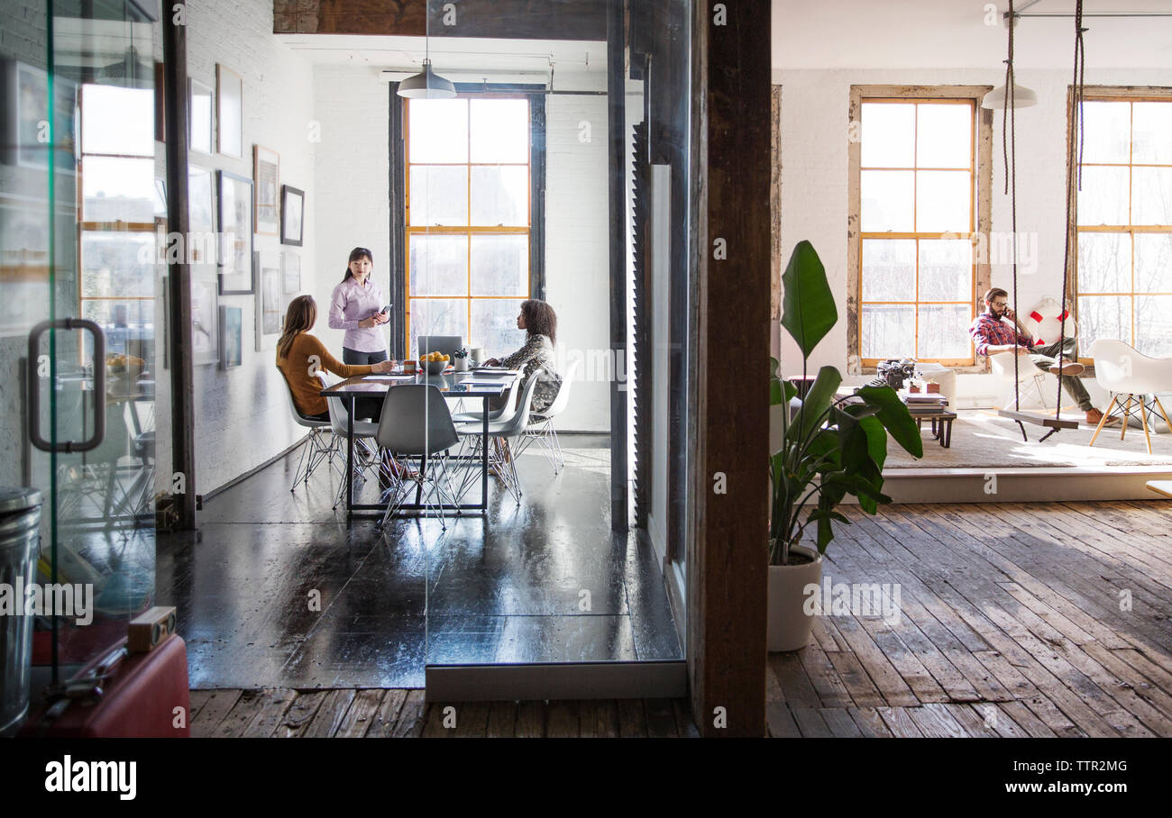 business people working in creative office Stock Photo - Alamy