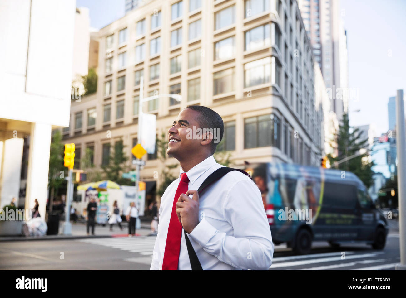 Businessman standing on street man hi-res stock photography and images ...