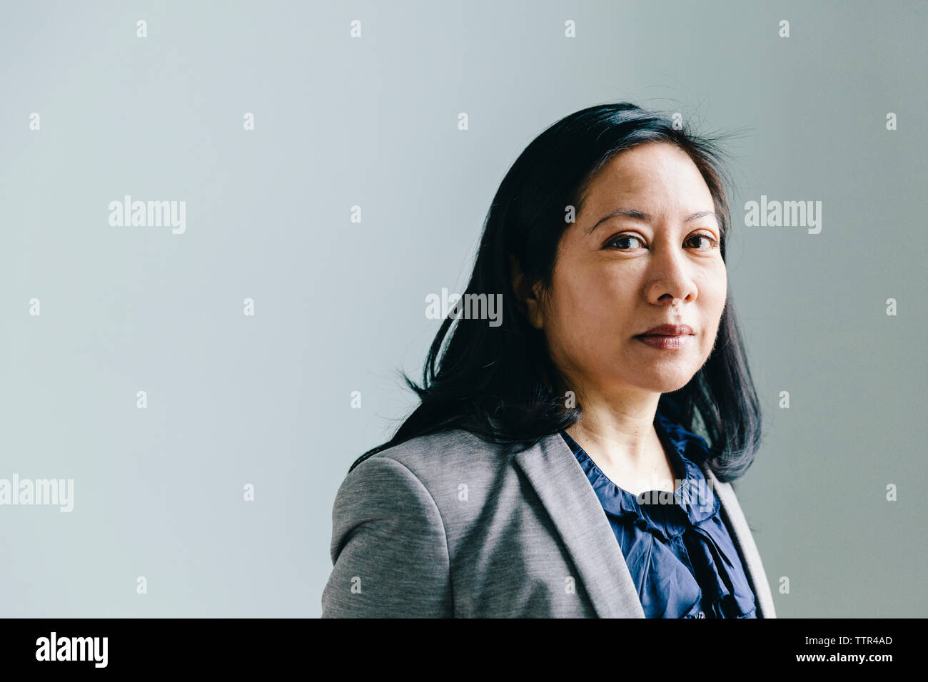 Indian female portrait serious hi-res stock photography and images - Alamy