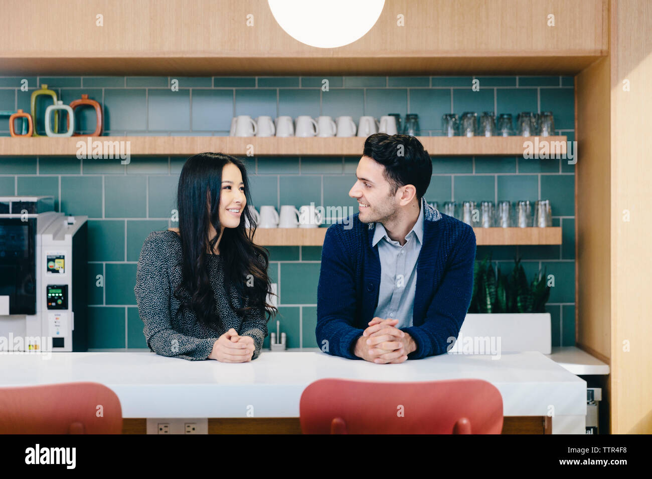 Office cafeteria colleagues hi-res stock photography and images - Alamy