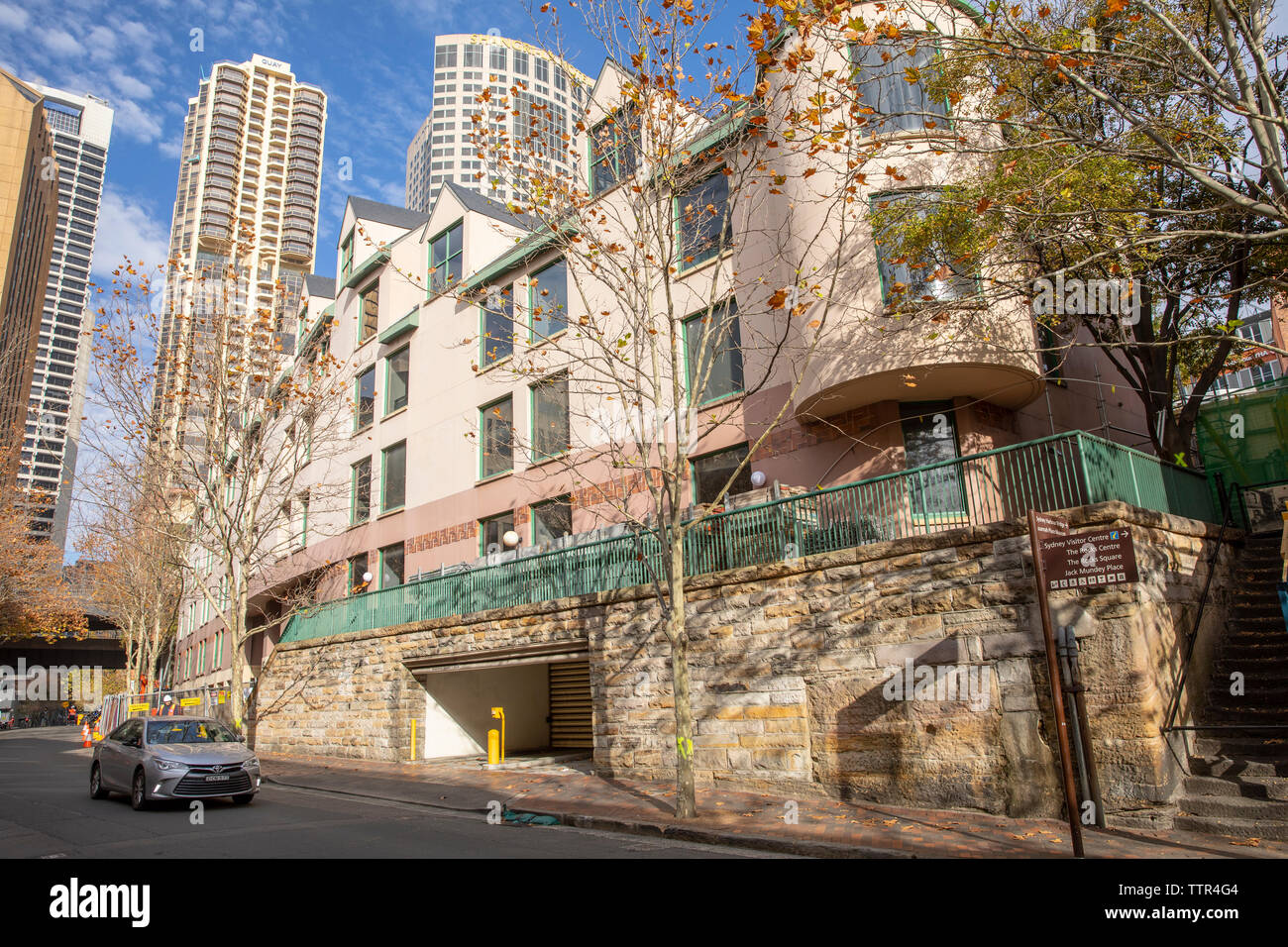 Historic heritage buildings on harrington street in the Rocks area of ...
