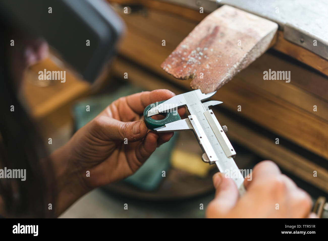 Female teacher holding ruler in hi-res stock photography and images - Alamy