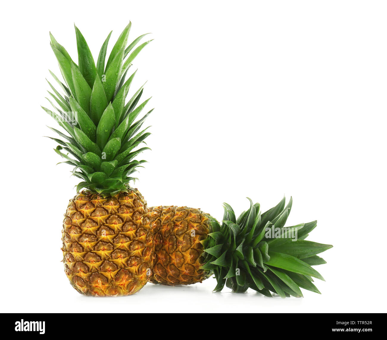 Pineapples leaves Cut Out Stock Images & Pictures - Alamy