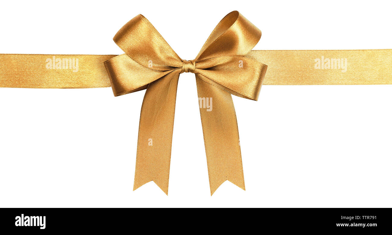 Beautiful bow on white background Stock Photo - Alamy