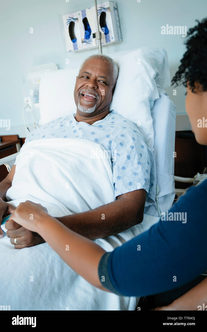 Family senior man in hospital bed hi-res stock photography and images ...