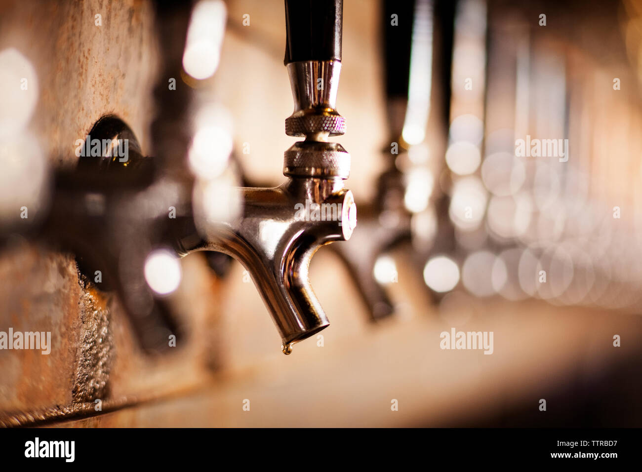 Bar beer taps hi-res stock photography and images - Alamy