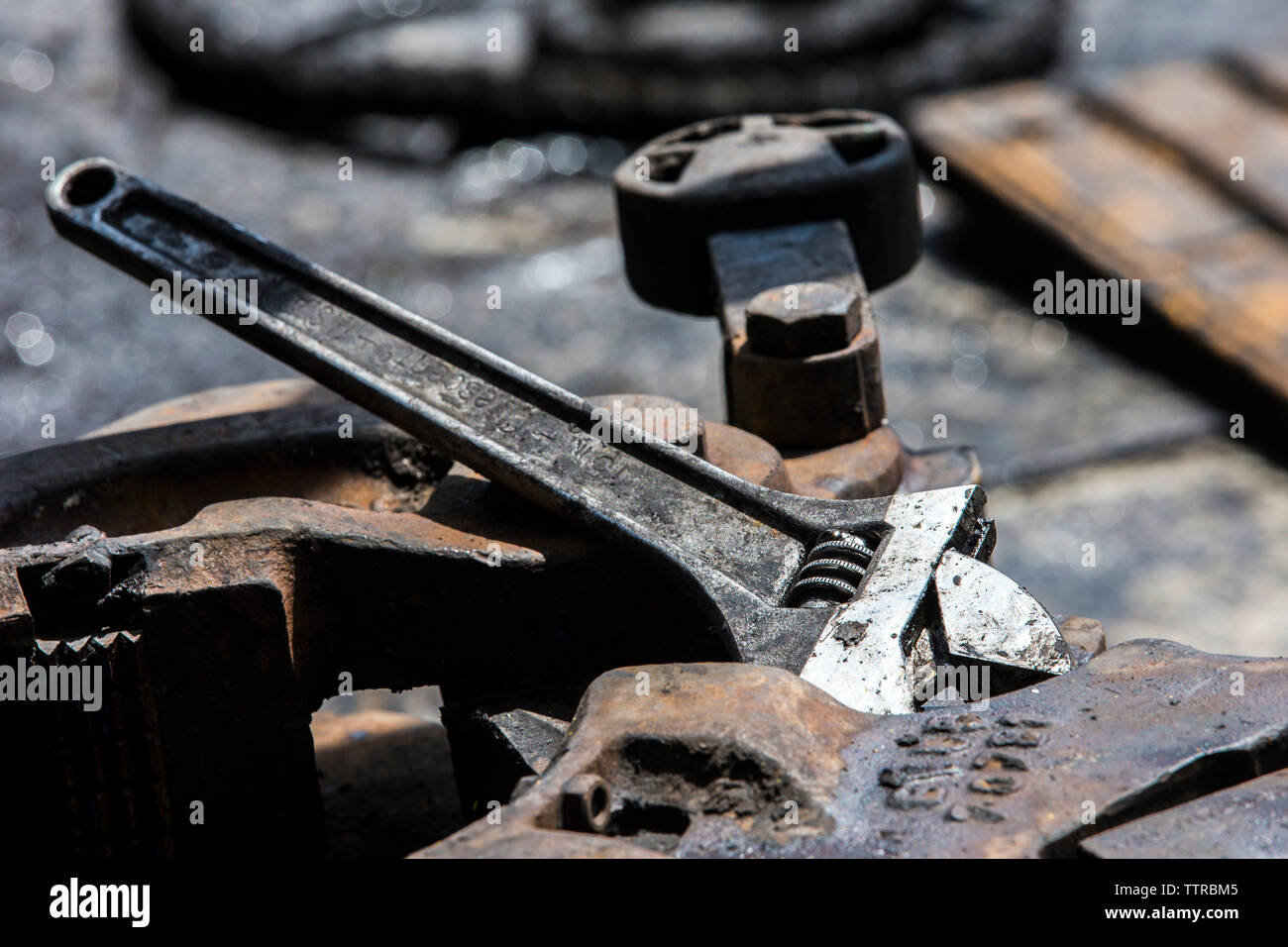Close up wrench on hi-res stock photography and images - Alamy
