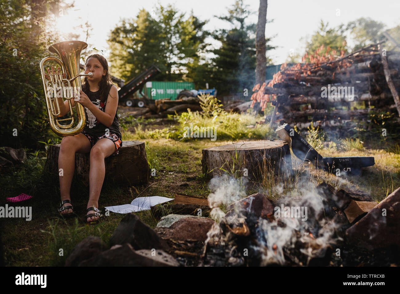Playing tuba hi-res stock photography and images - Alamy