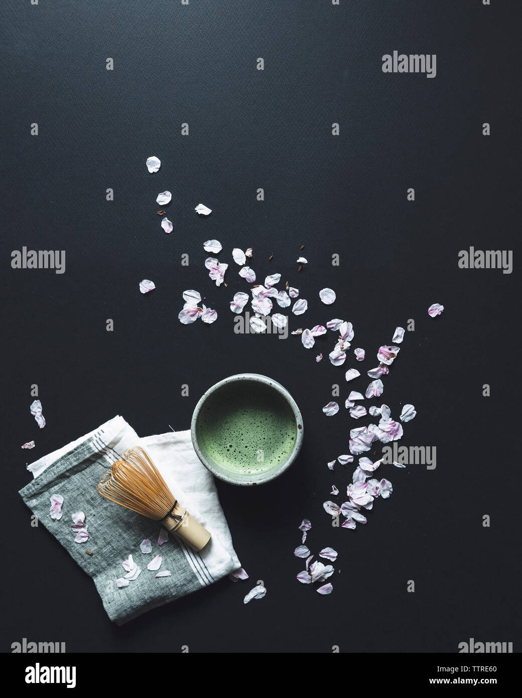 Matcha tea overhead hi-res stock photography and images - Alamy