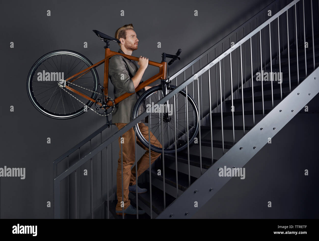 Climbing on railing hi-res stock photography and images - Alamy